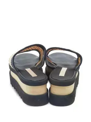 Stella McCartney Beige Mesh Platform Sandals