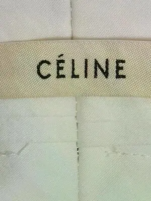 Celine Abstract Print Cropped Trousers