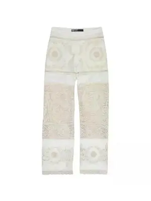 Bimba Y Lola Lace Embroidered Flared Trousers