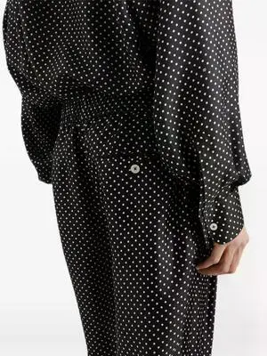 Dolce & Gabbana Polka Dot-print Silk Twill Trousers