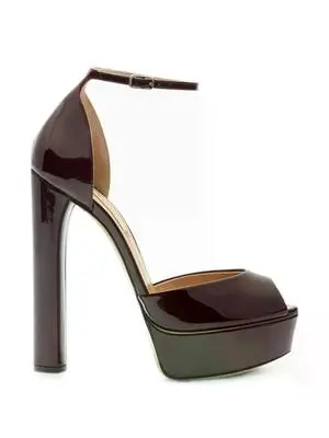 Casadei Flora Patent Leather Sandals - Red