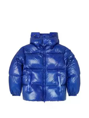DIESEL® Down Puffer Jacket With Detachable Hood - Blue