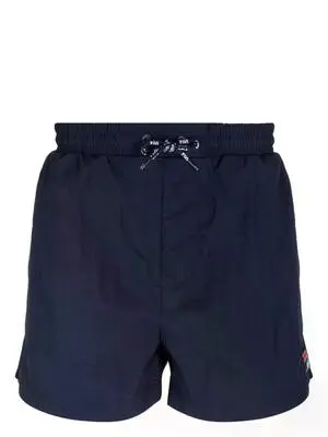 FILA Logo Embroidered Drawstring Swim Shorts - Blue