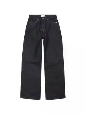 Edwin Olivia" Wide-leg Jeans With Contrast Stitching