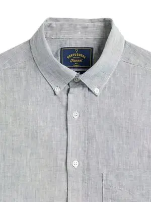Portuguese Flannel Button-down Collar Chest-pocket Shirt