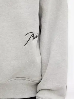 Rhude Logo Embroidered Zip-up Hoodie