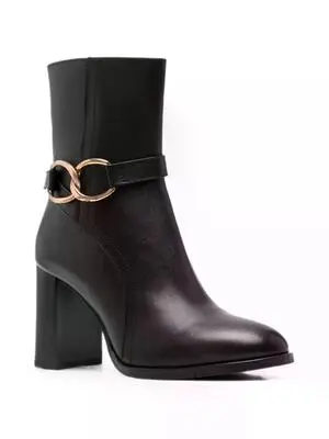 SERGIO MORETTI FIRENZE Leather Ankle Boots