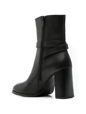 SERGIO MORETTI FIRENZE Leather Ankle Boots