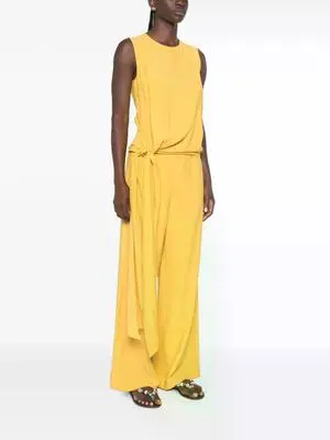 VICOLO Knot-detail Sleeveless Jumpsuit