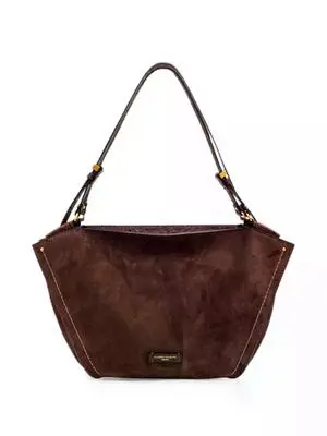 GIANNI CHIARINI Suede Shoulder Bag - Brown
