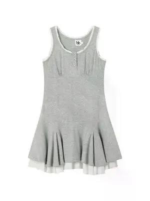 B+AB Mini Ruffled Trim Sleeveless Dress