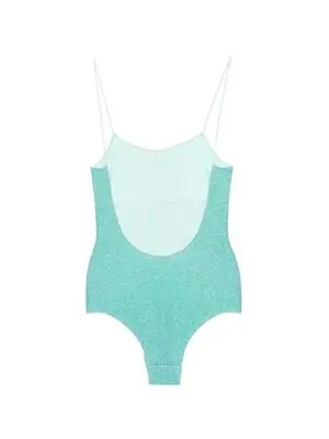 Oseree Lumierè Glitter-effect Swimsuit - Blue