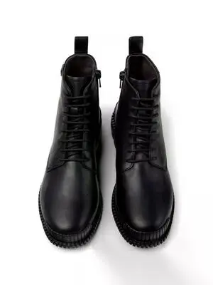 Camper Pix Lace-up Ankle Boots - Black