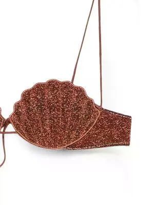 Oseree Lumière Flitter-effect Swimsuit - Brown