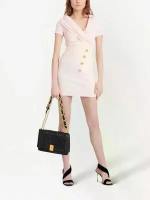 Balmain Fitted Dress With Embossed Buttons
