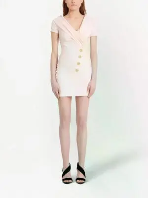 Balmain Fitted Dress With Embossed Buttons