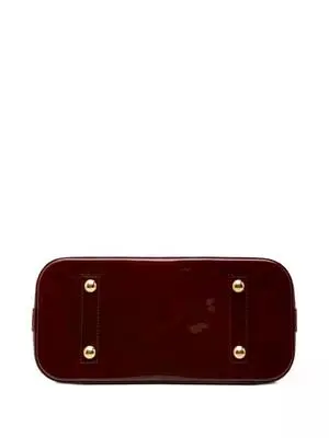 LOUIS VUITTON Monogram Vernis Alma Pm Handbag - Red
