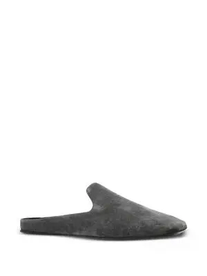Max Mara Tessile Suede Slides
