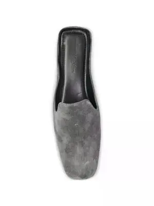 Max Mara Tessile Suede Slides