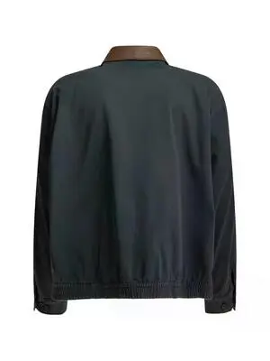 Prada Embroidered Logo Coat