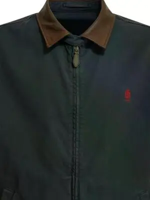 Prada Embroidered Logo Coat