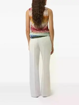 Missoni Zigzag-knit Sleeveless V-neck Top