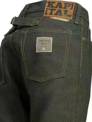 Kapital Textured Straight-leg Jeans