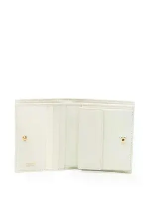 FERRAGAMO Gancini Floral-print Wallet - Neutrals