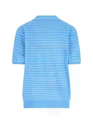 Miu Miu Striped V-neck Sweater