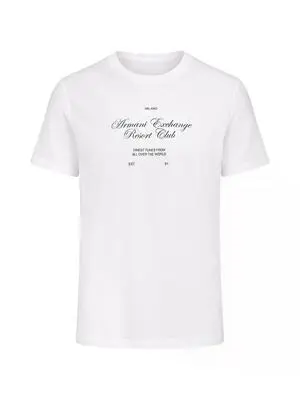 Armani Exchange Logo-print Crew-neck T-shirt - White