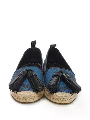 Burberry Snake-print Tassel Espadrilles