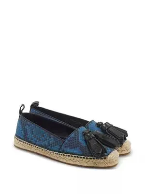 Burberry Snake-print Tassel Espadrilles