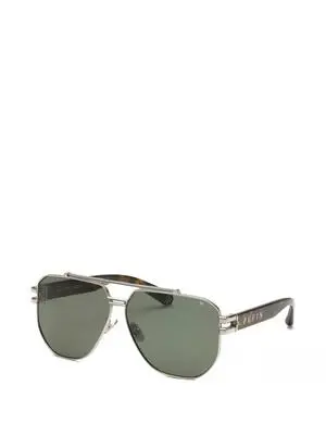 Philipp Plein Pilot-frame Sunglasses - Silver