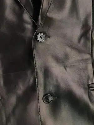 Gucci Leather Single-breasted Jacket