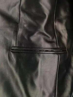 Gucci Leather Single-breasted Jacket