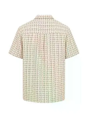 REVOLUTION NOW Bouclé-knit Cuban-collar Shirt