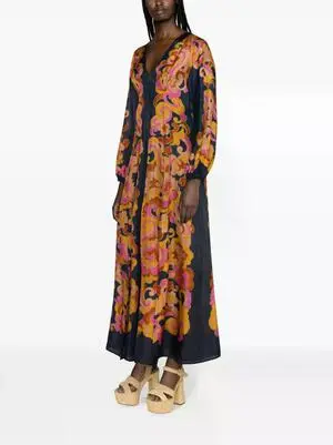 Zimmermann Acadian Silk Paisley Maxi Dress
