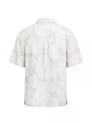 REVOLUTION NOW Leaf-print Short-sleeved Shirt