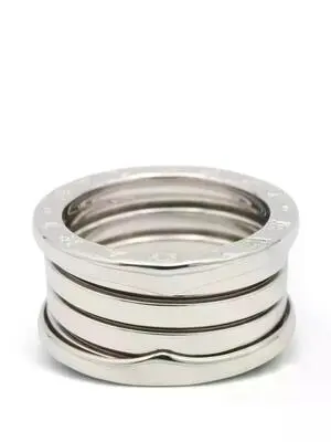 BVLGARI B.zero1 18k White Gold Four-band Ring - Silver