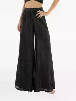 CHARLOTTA GANDOLFO Glitter Effect Palazzo Pants