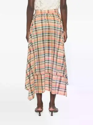 Ulla Johnson Annette Plaid Midi Skirt