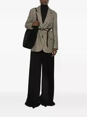 Brunello Cucinelli Check-pattern Belted Blazer