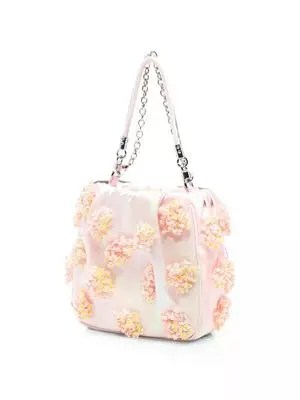 SELF-PORTRAIT Floral Beaded Tote Bag
