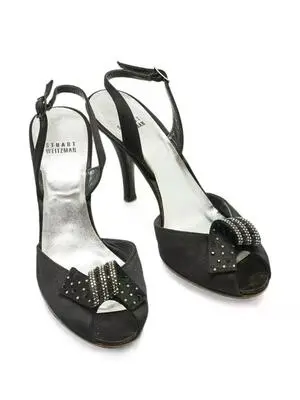STUART WEITZMAN Embellished Slingback Sandals