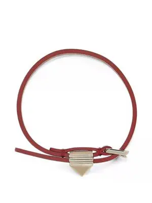 Valentino Garavani Rockstud Leather Bracelet - Red