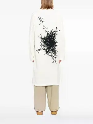 Yohji Yamamoto Graphic-printed Coat