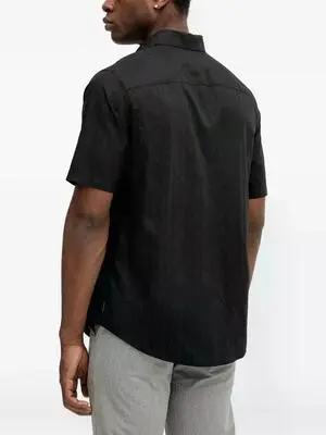 Armani Exchange Logo-jacquard Short-sleeve Shirt