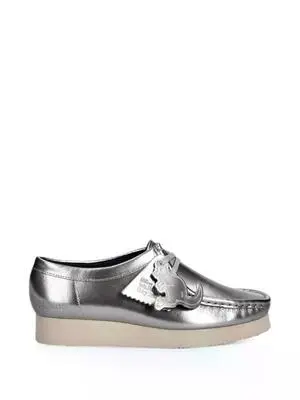 Clarks Wallabees Metallic Loafers - Silver