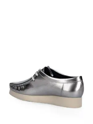 Clarks Wallabees Metallic Loafers - Silver