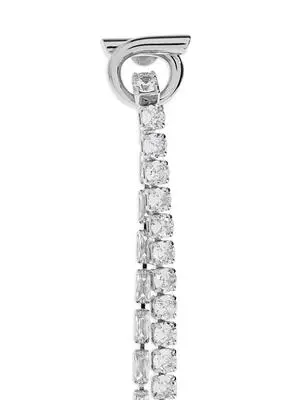 FERRAGAMO Gancini Crystal-embellished Drop Earrings